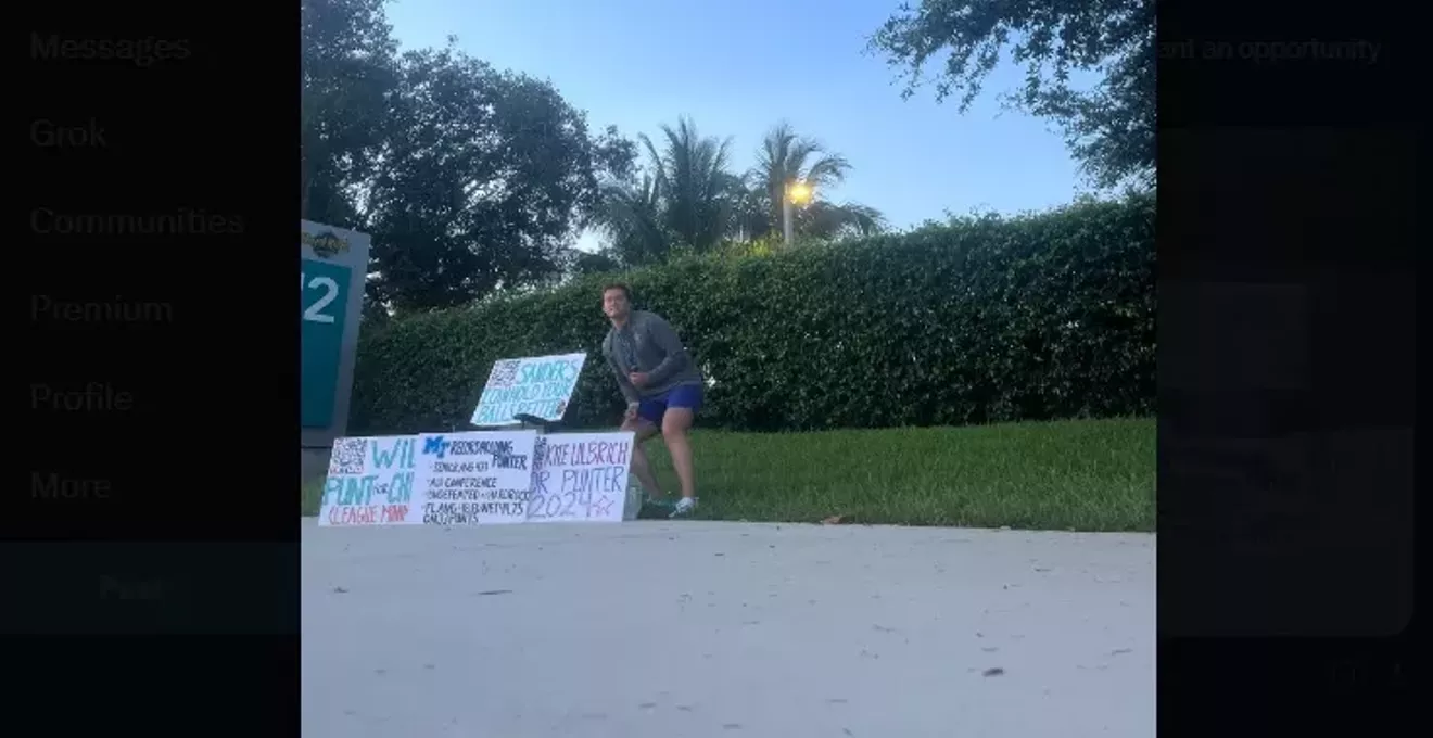 Former MTSU Punter Goes Viral Lobbying For Miami Dolphins Job | Miami ...