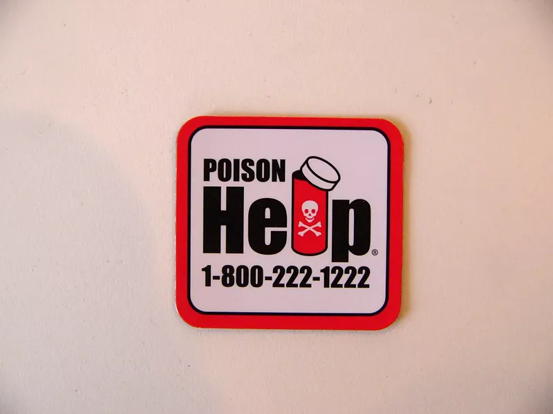 Poison Control Sticker