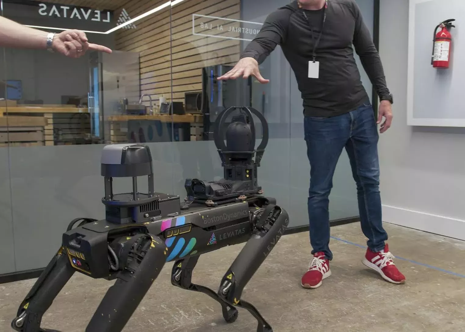 Levatas' AI Robot Dogs Train as Safety Inspectors in Florida | Miami ...